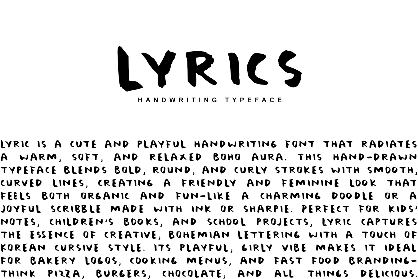 Lyric A Free Handwriting Font - Andika Fez Modern Display Font